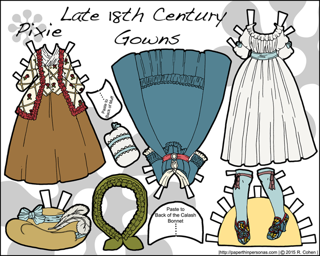 Historical Paper Dolls To Print From 900 To 1970