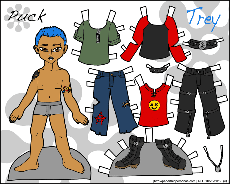 Male Paper Dolls Cut Outs