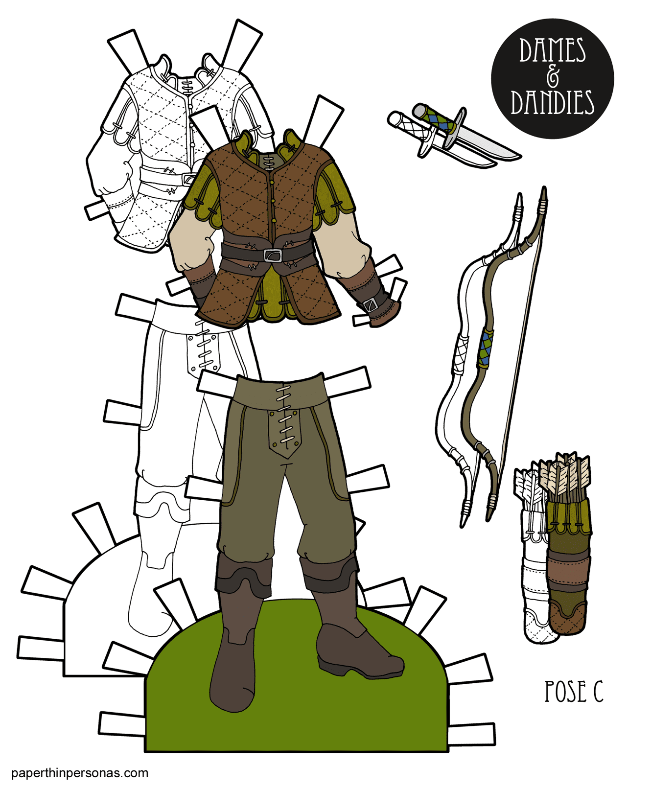 Printable Paper Dolls from Paper Thin Personas