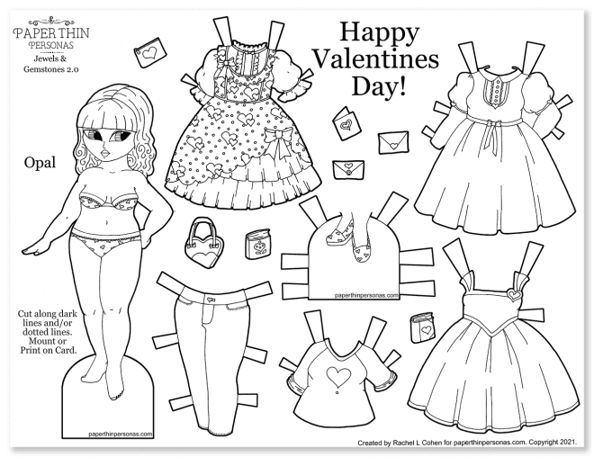 A Valentine's Day Paper Doll For 2021 • Paper Thin Personas