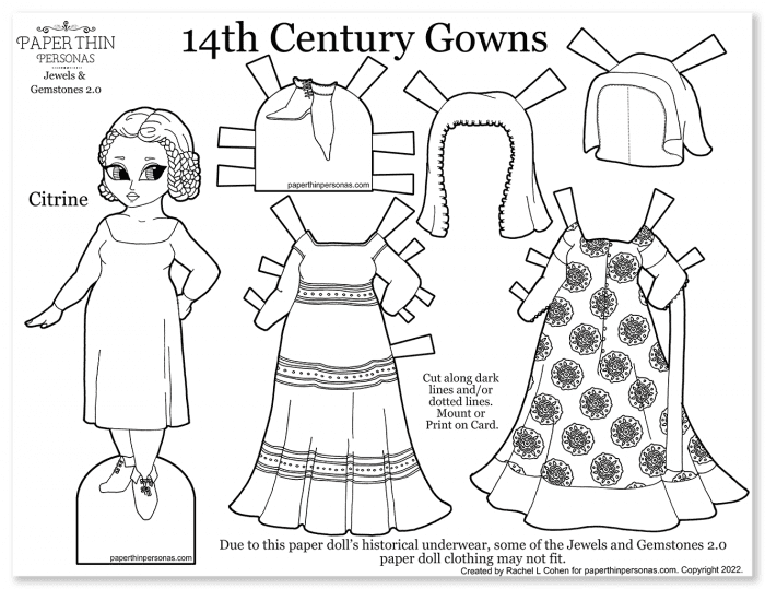 Printable Paper Dolls from Paper Thin Personas