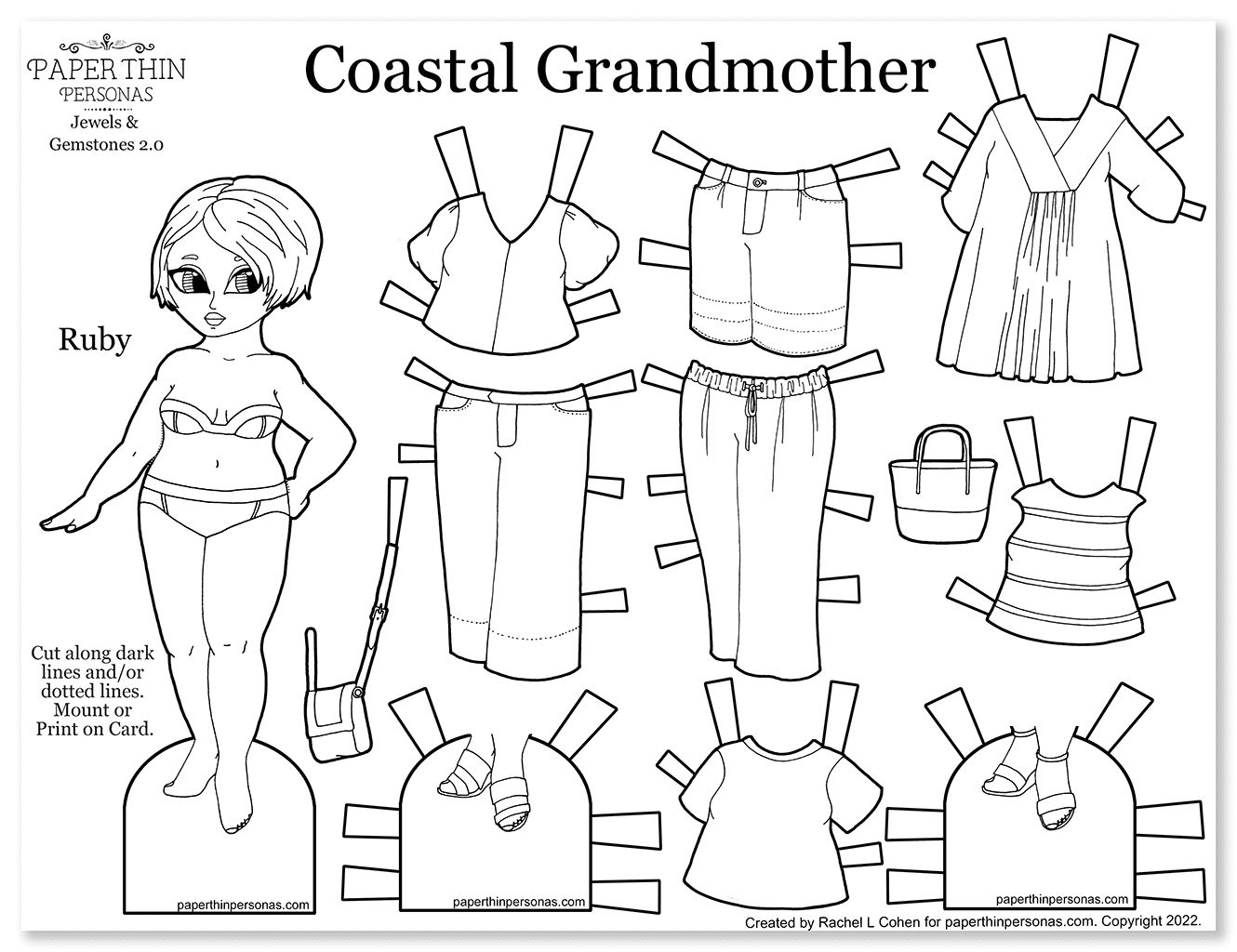 Printable Paper Dolls from Paper Thin Personas