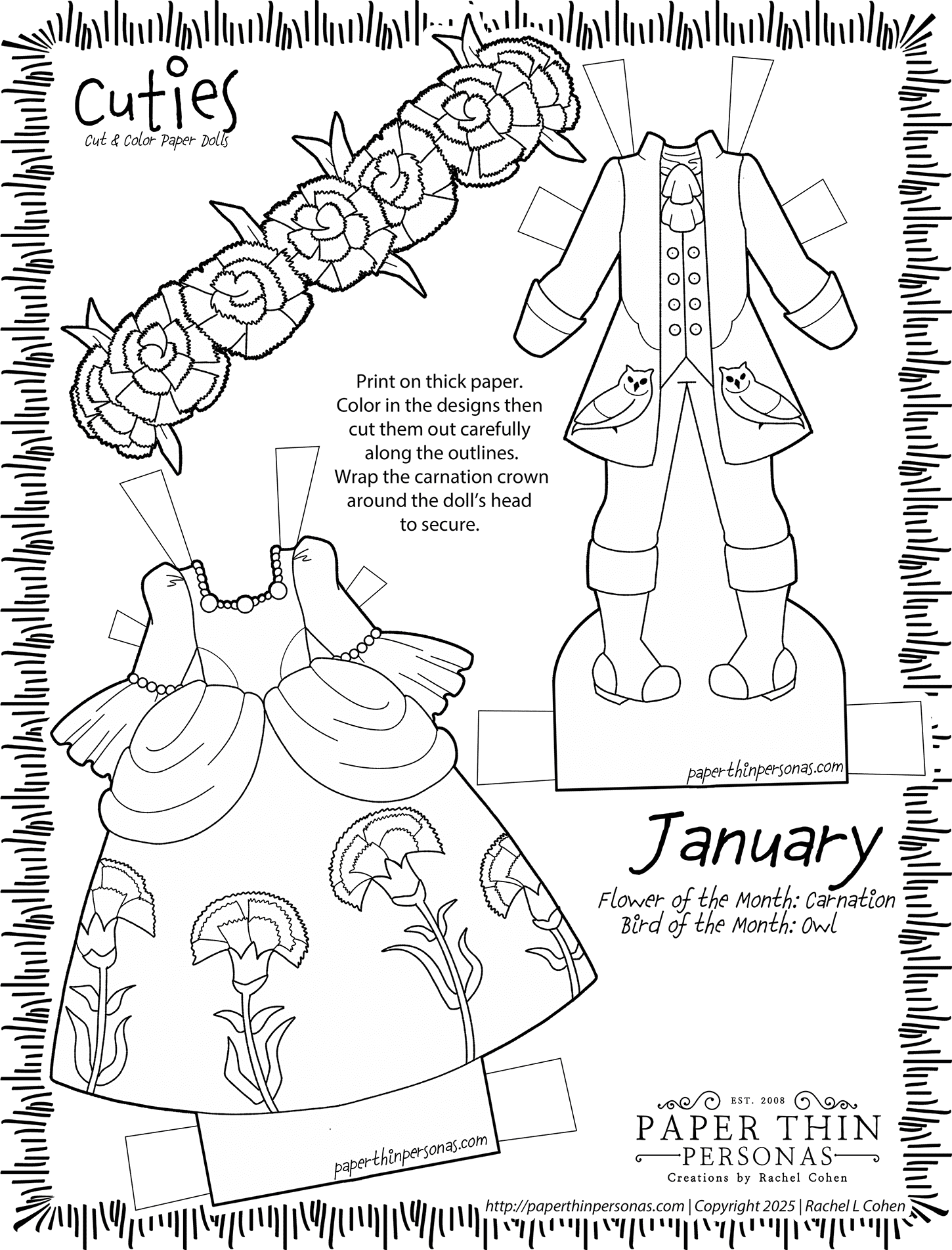 Printable Paper Dolls from Paper Thin Personas